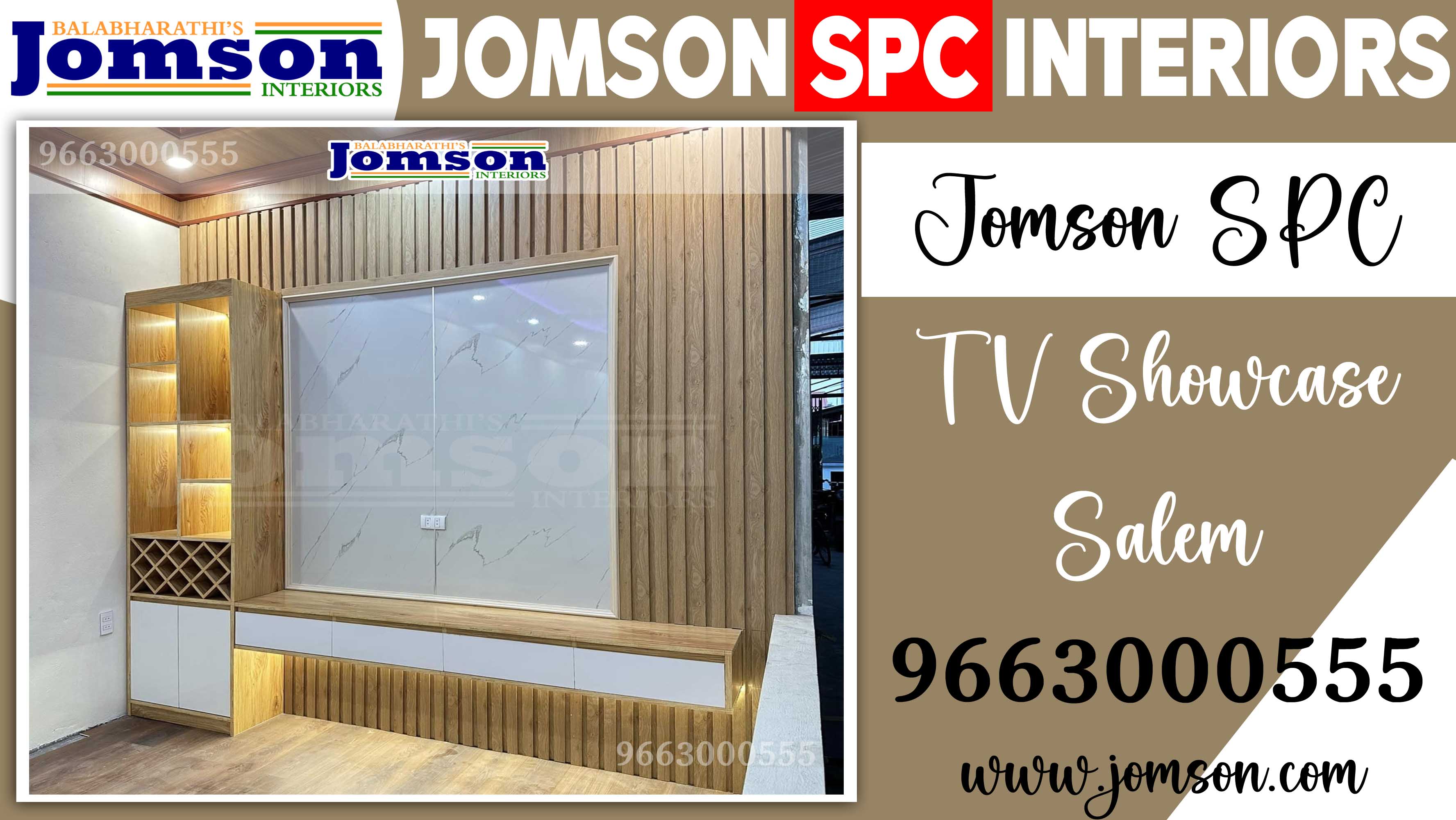 Jomson SPC TV Showcase Design 9663000555 9663000555